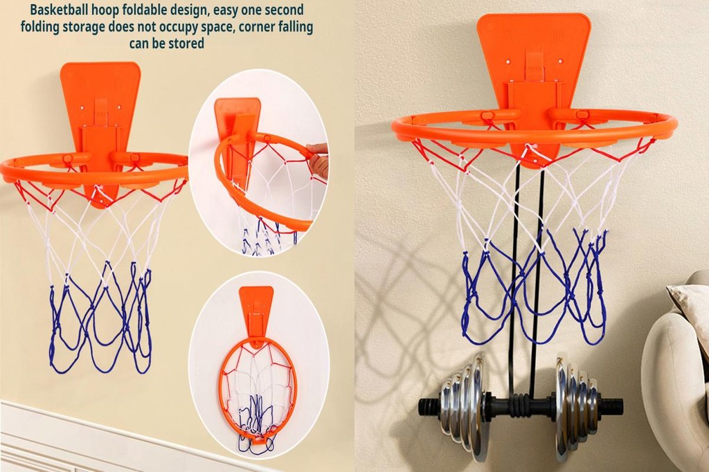 weiaidu Silent Ball Professional Basketball Hoop Space-saving ...