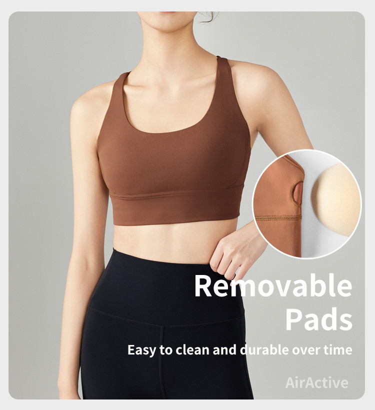 AirActive Serenity Flow Bra Sports Bra with Pads Barely-There Comfort ...