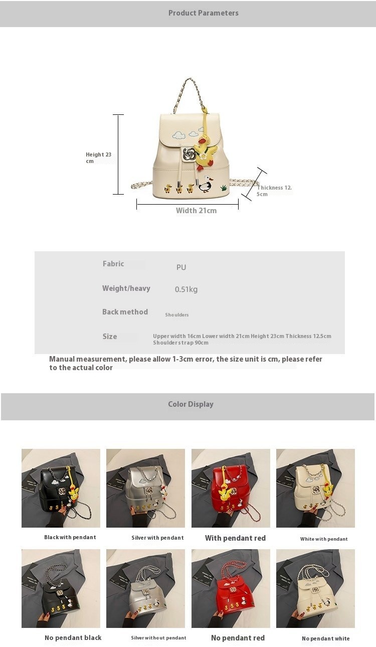 [2025New]Ladies PU Small Square Backpack | Luxury Mini Backpack Suitable for both commuting and ...