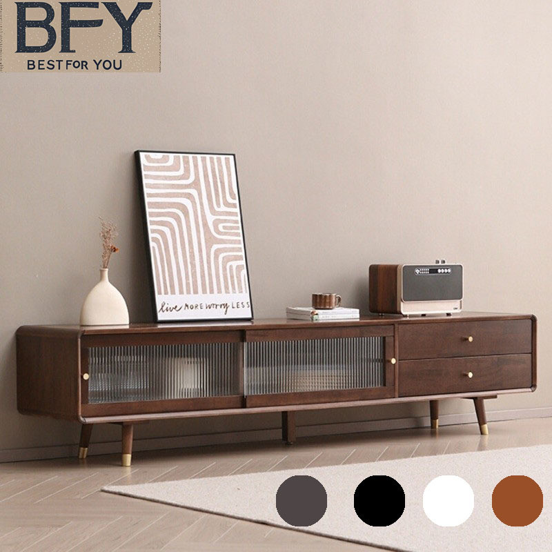 BFY TV Cabinet Solid Wood Combination Modern and Simple Living Room ...