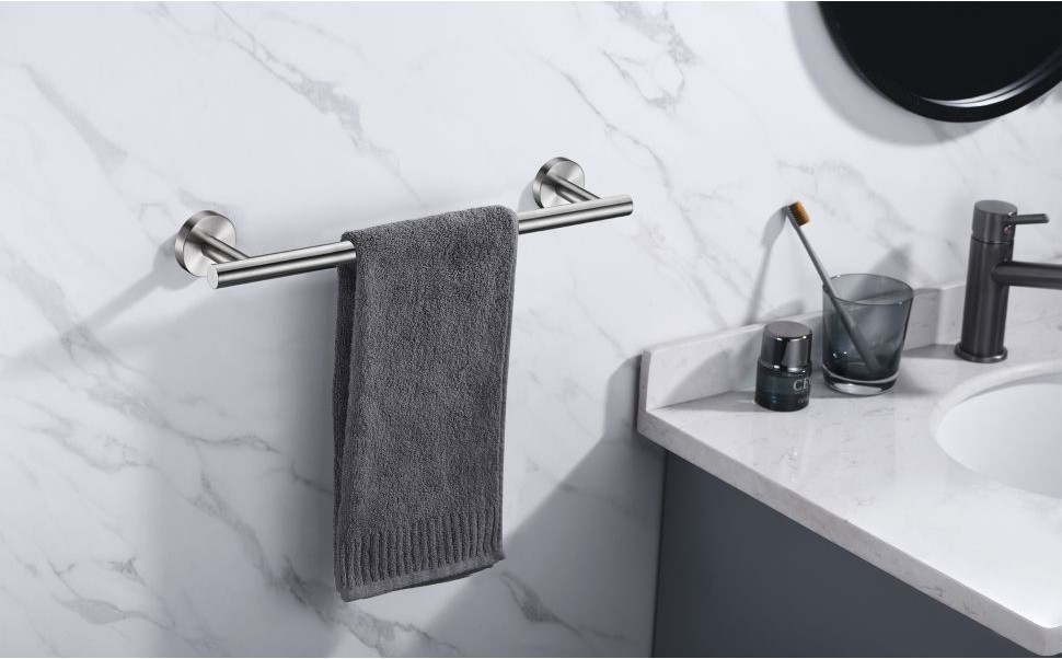 [Genado] Wall Mounted Single Bar Towel Rack - SUS304 Stainless Steel ...