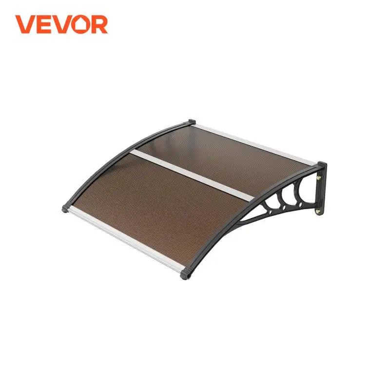 VEVOR Window Door Awning Canopy 3 Sizes UPF 50+ Polycarbonate Entry ...
