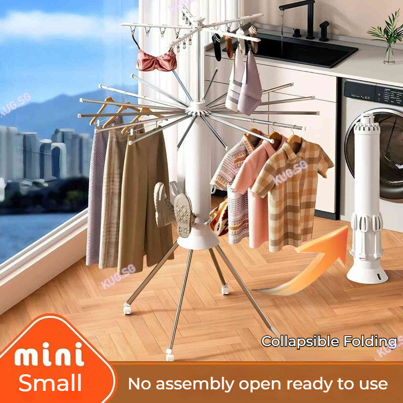 Multifunctional Clothes Drying Rack Foldable Indoor Balcony Household ...