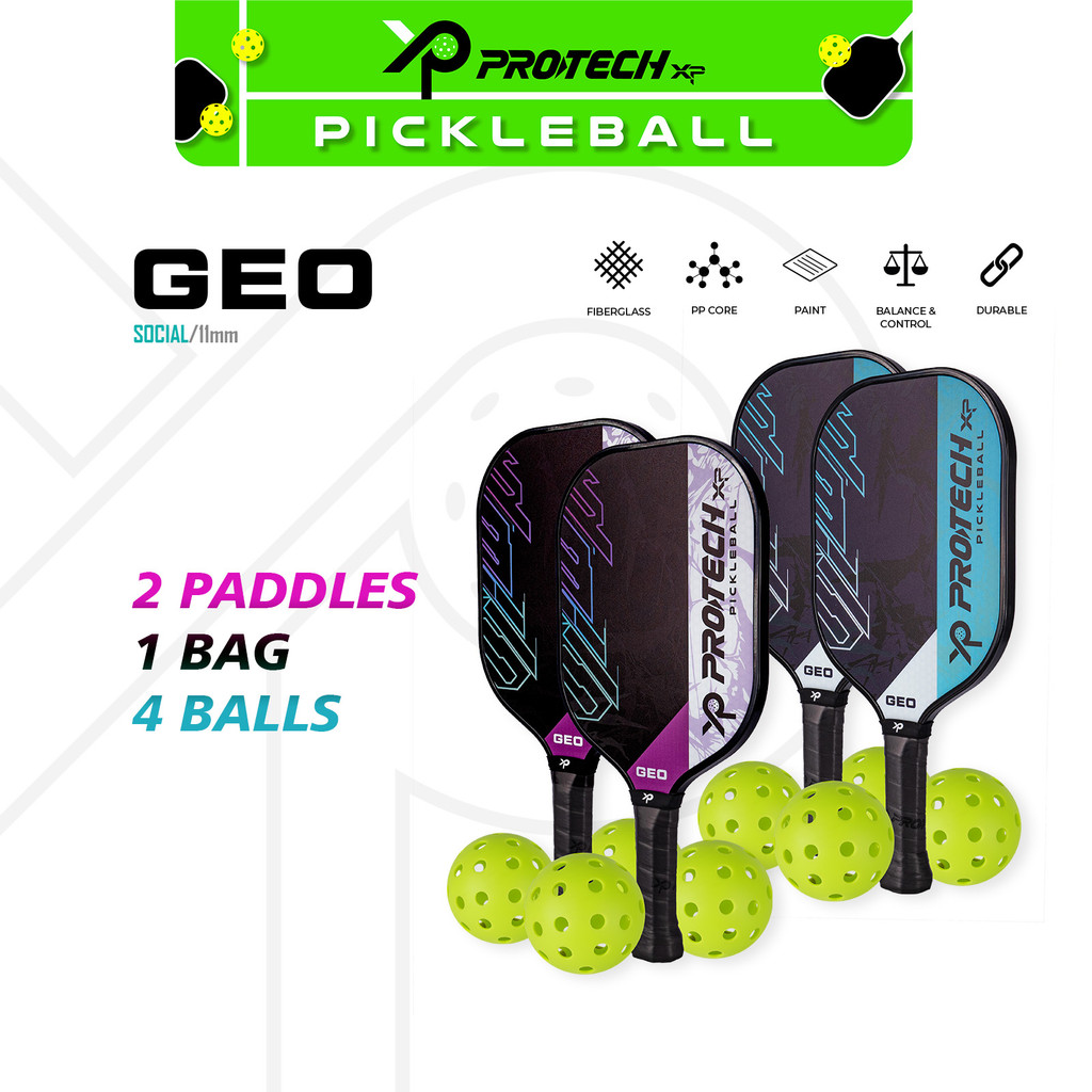Protech XP GEO Pickleball Combo Set (Best Seller) (2 Protech Pickleball ...