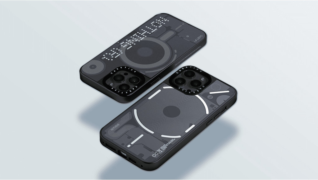 CASEACASE X Nothing Case (1) Black&Sliver Mirror Matte Black Casing ...