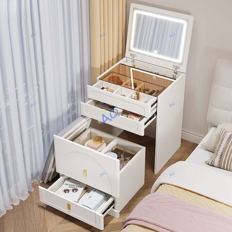 MAQ Dressing Table Flap New Cream Style Dresser, Bedroom Modern ...