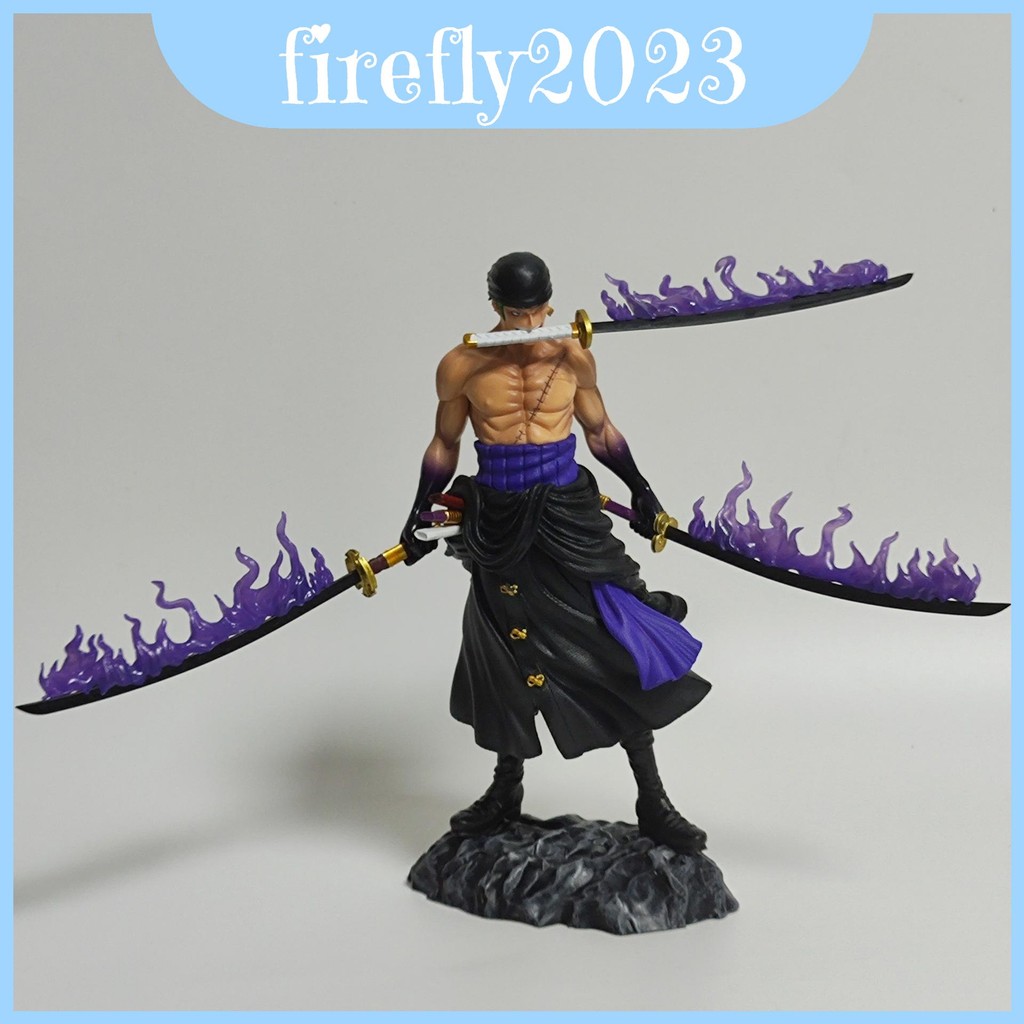 Impressive Pirate Anime Gk Three Headed Six Armed Zoro Statue Model ...