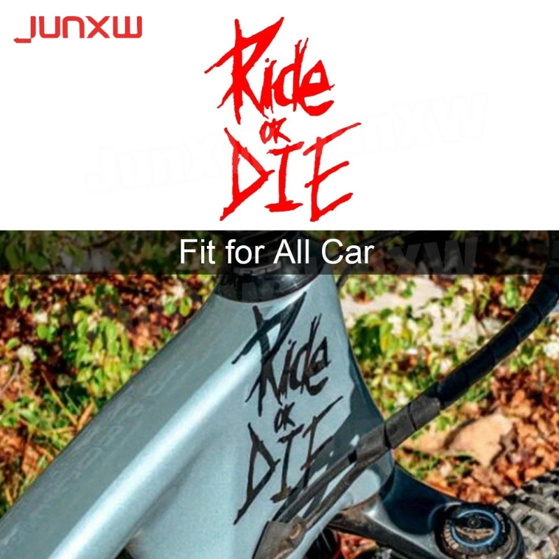 Bike Frame Sticker Ride Or Die Top Tube Sticker Bicycle Decals ...