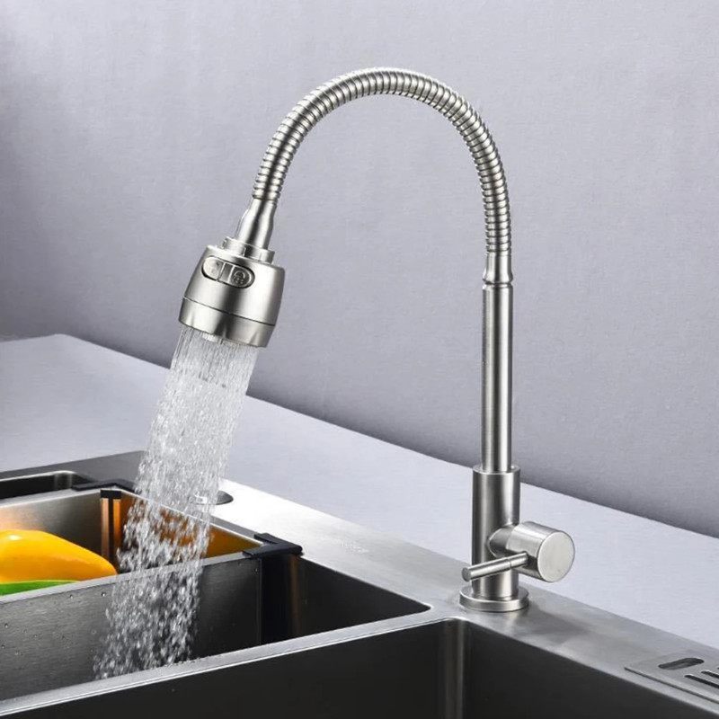 304 Stainless Steel Kitchen Faucet Water Purifier Single Lever Hole Tap ...