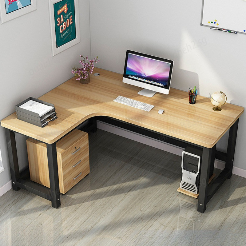 Computer Table Desktop L-Shaped Study Table Corner Desk Large ...