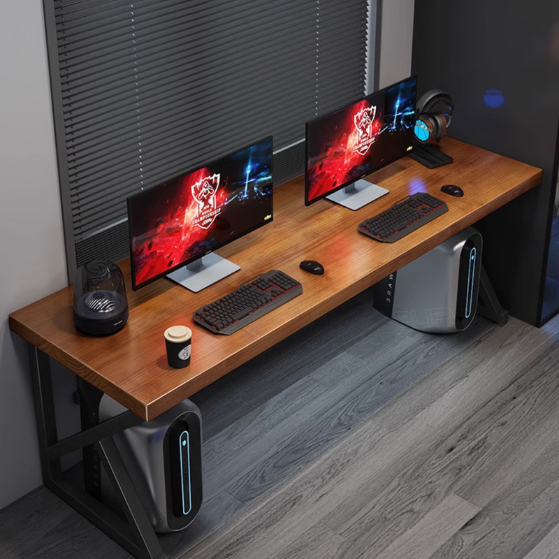 Solid Wood Large Board Computer Table Study Table Bedroom Office Table ...