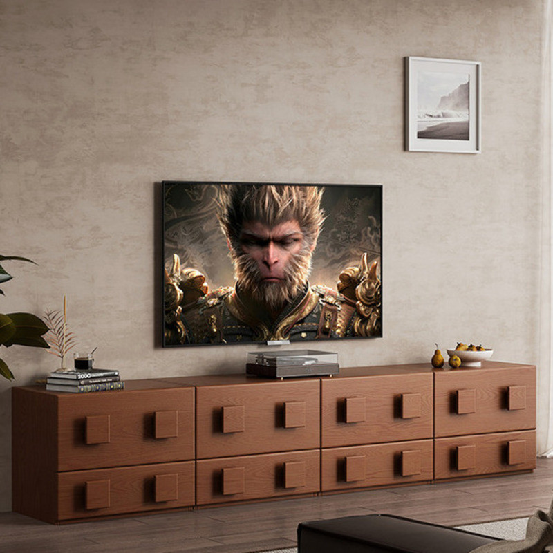 Solid Wood TV Cabinet Living Room Household Floor Standing Carmen ...