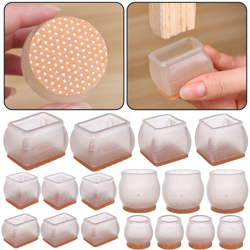 [ Featured ] 4PCS Table Leg Protective Covers - Chair Feet Guard Sleeve ...