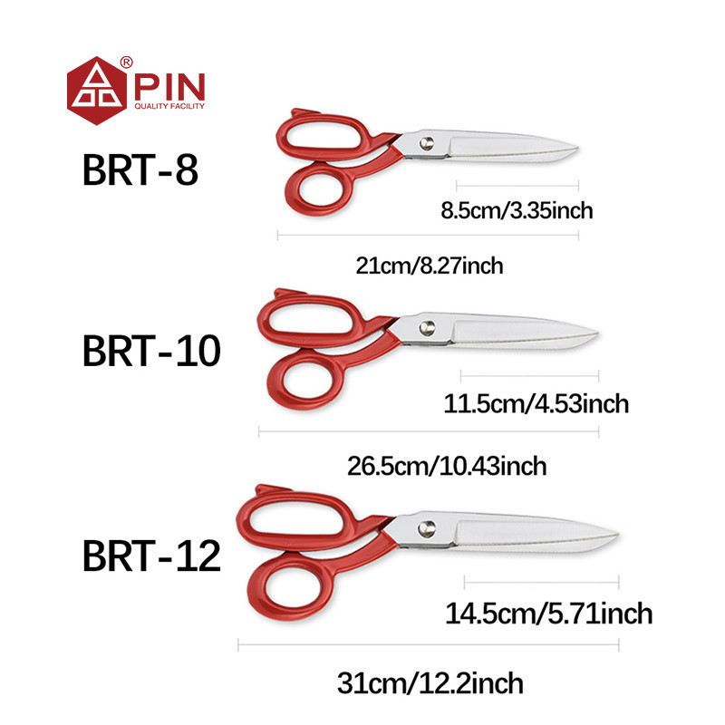 PIN Professional Tailor Scissors Heavy Duty 8/10/12inch Steel Fabric ...
