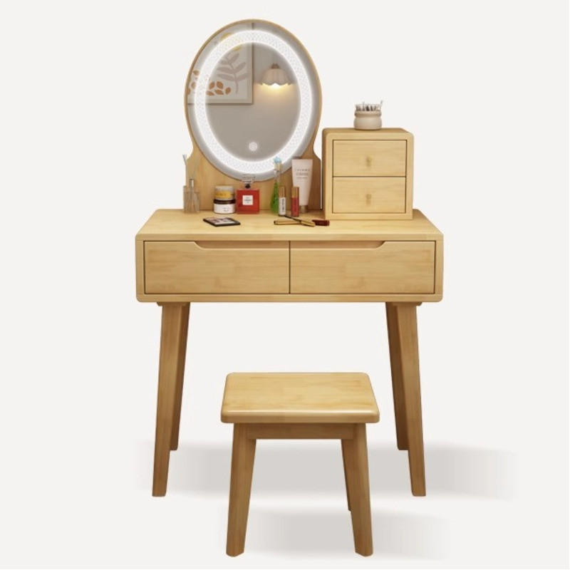 Nordic Solid Wood Dressing Table 60Cm Small Bedroom Modern Simple ...