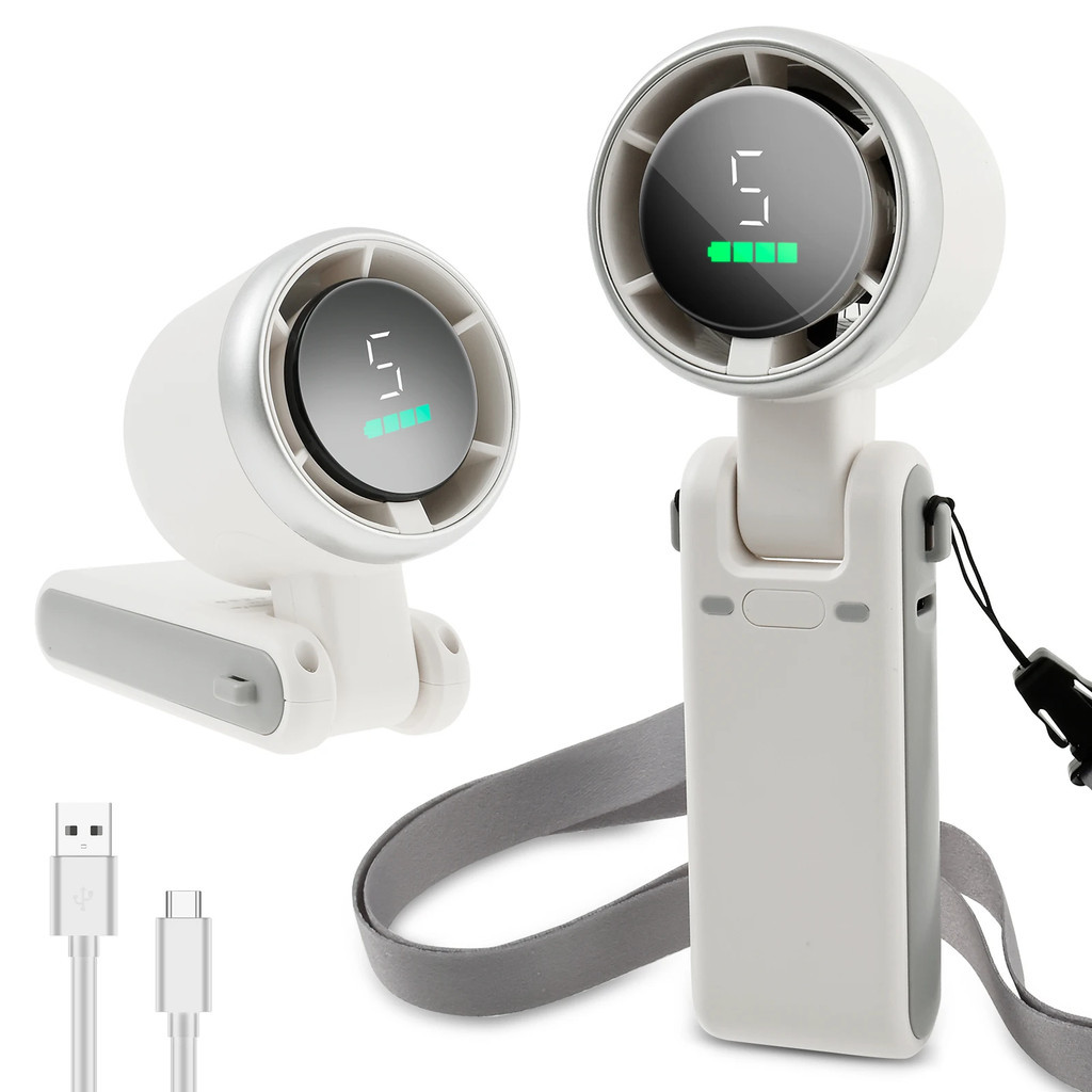 Handheld Fan N607 Mini Portable Jet Fan Rechargeable USB Fans With 5 ...