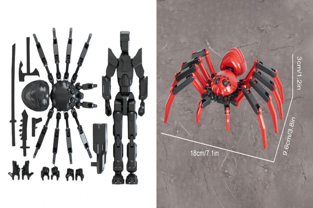 Xanthin Collectible Action Figure Articulated Spider Robot Action ...