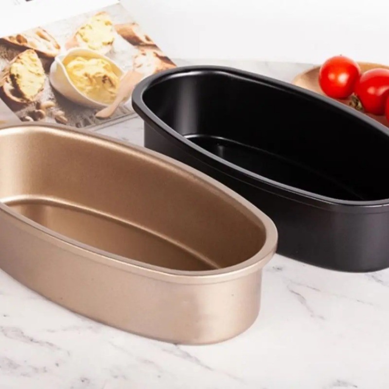 High Quality Non-Stick Bread Baking Tray Oval Carbon Steel Cheese Box ...