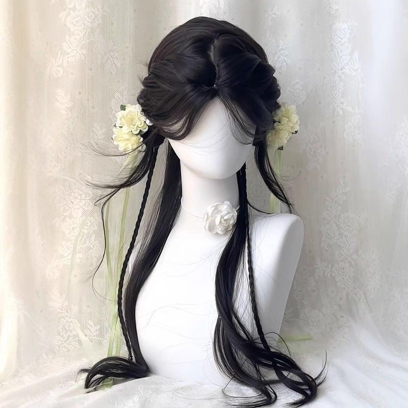Wig Girl Ling Miaomiao Cos Wig Cool Mid-parted Long Curly Hair New ...