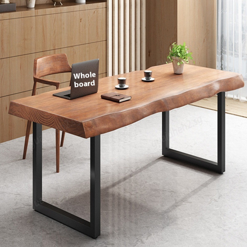 Office Desk Large Solid Wood Computer Desktop Minimalist Negotiation ...