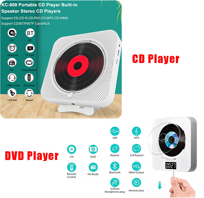 Portable bluetooth cd player radio dvd player Bluetooth mp3 player ...