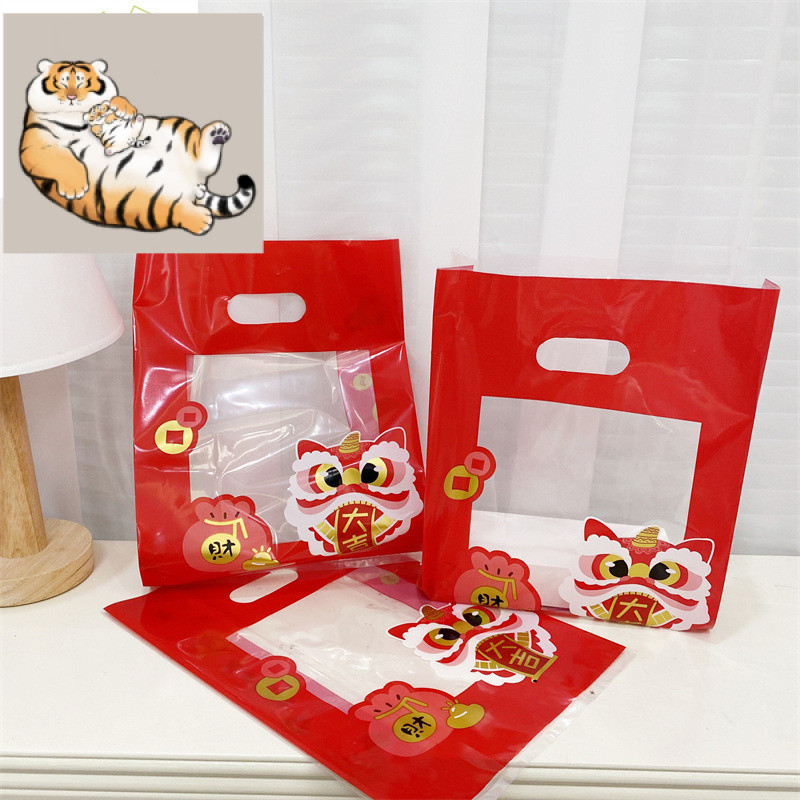 100pcs/CNY 2025 Chinese New Year Gift Bag/Year of the Snake Packaging ...