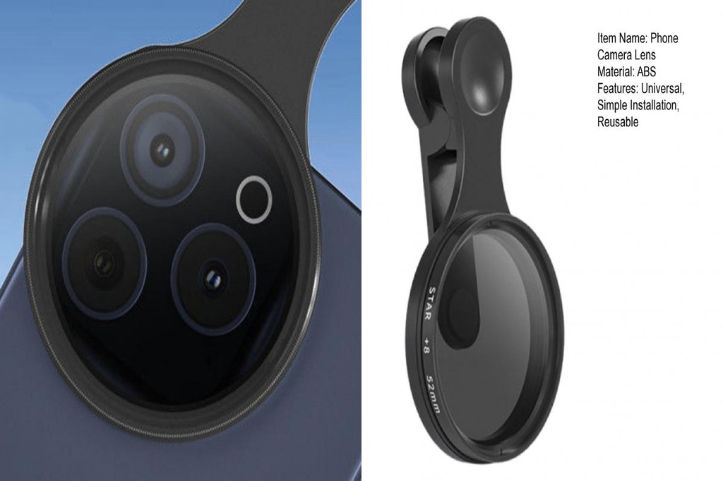 ZNCE_ Mobile Phone Clip-on Polarizer Rotatable Phone Camera Lens ...