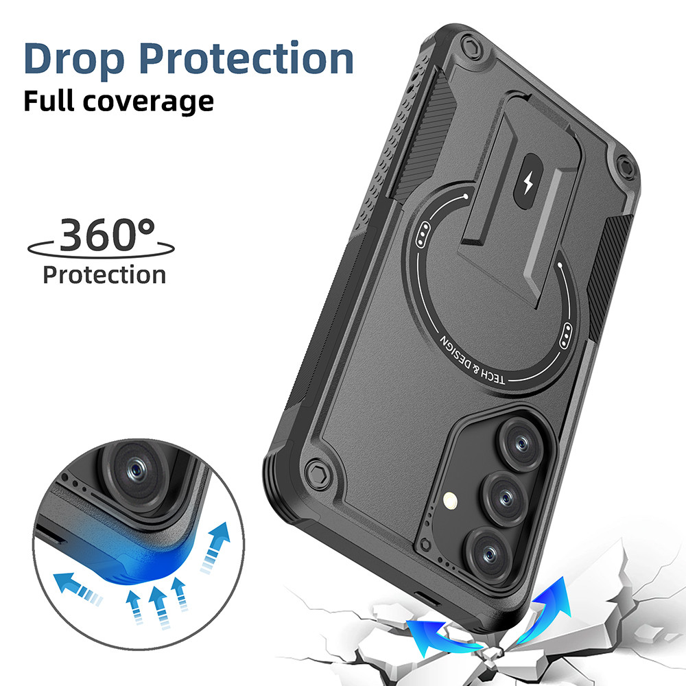 Lenuo Folding Stand Magnetic Circle Phone Case For Samsung Galaxy S25 ...