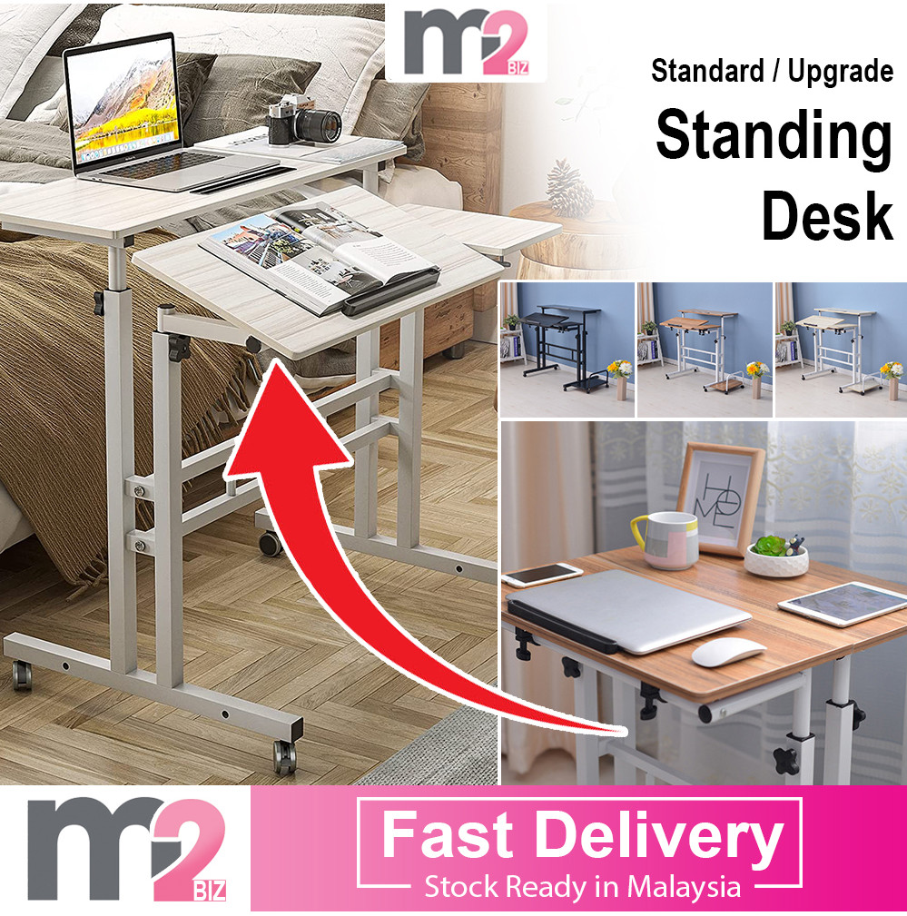 High Quality Laptop Stand Desk Portable High Height Computer Trolley ...