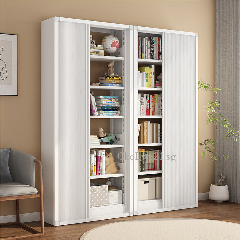 Steel Home Library Bookshelf Sliding Door Children's Picture Book ...