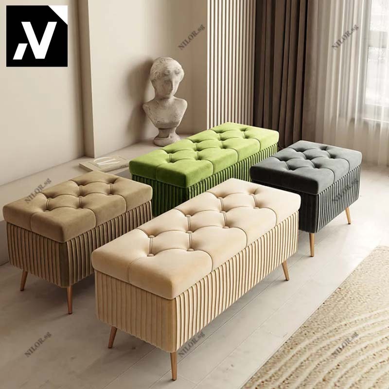 N·R Shoe Bench Multi-functional Home Storage Small Sofa Living Room ...