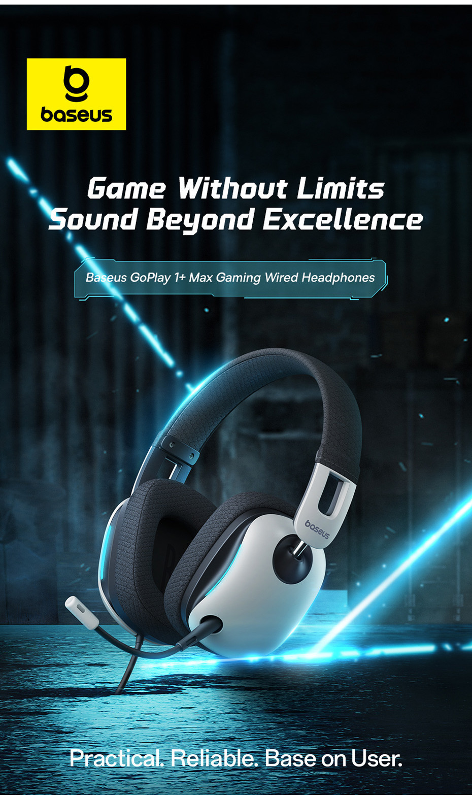 Baseus GoPlay 1+ Max Gaming Wired Headphones With Mic 7.1 Virtual ...