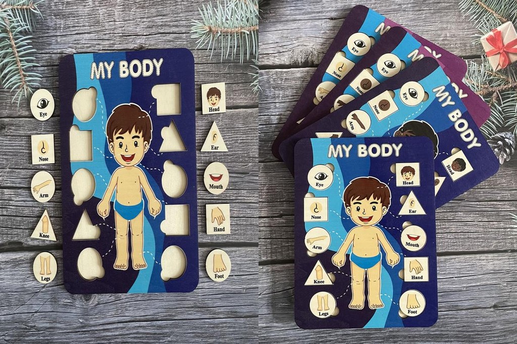 oc Educational Anatomy Puzzle Body Parts Stem Toy Body Puzzle for Kids ...