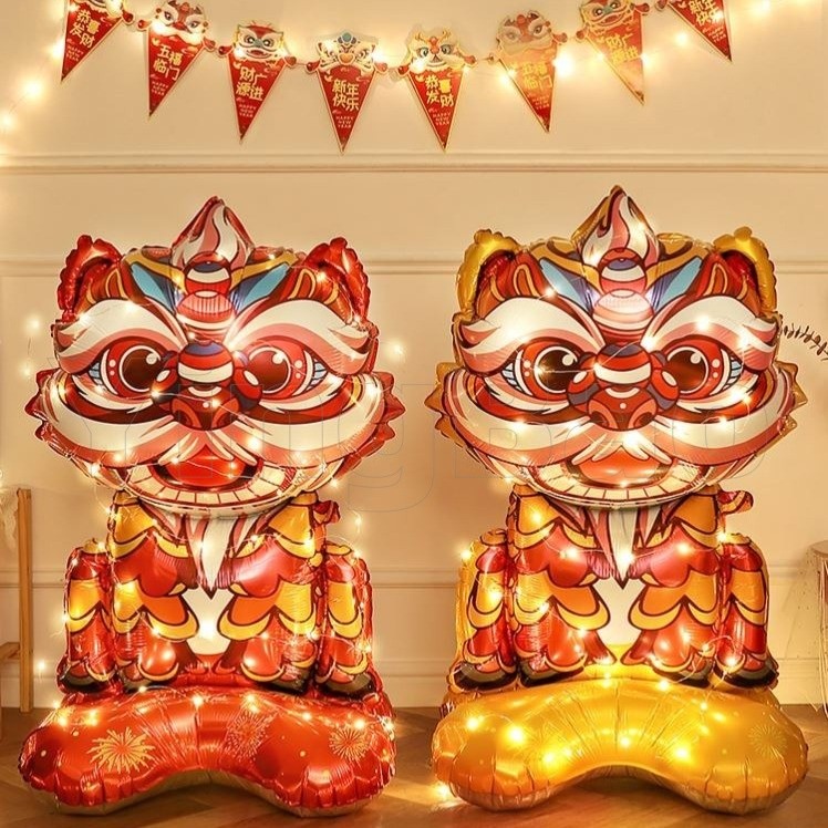 Spring Festival CNY Theme Balloon Large Standing God of Wealth ...