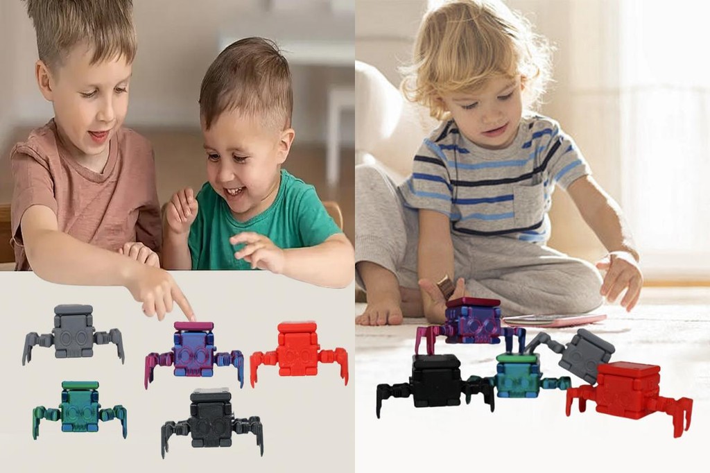pe Transforming Spider Cube Toy 3d Printing Spider Model 3d Printed ...
