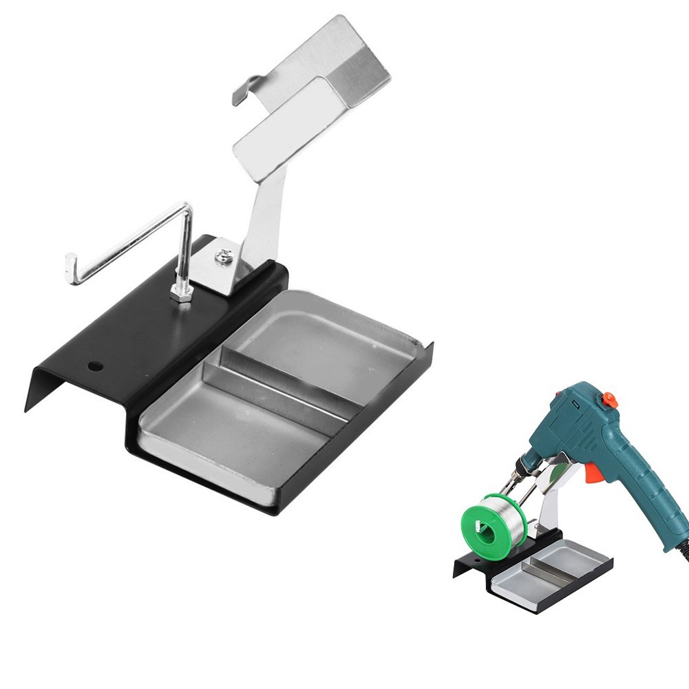 Metal Soldering Iron Holder Stand Tips Base with Solder Spring Bracket ...