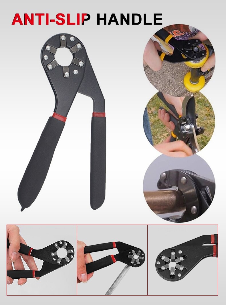 Universal Magic Wrench, 6/8 Inch Maintenance Adjustable Spanner, Outer ...