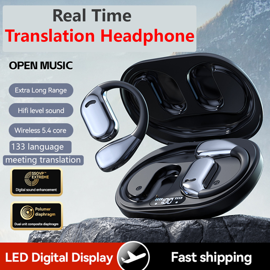Real Time Languages Translator Earbuds AI Intelligent Voice Translate ...