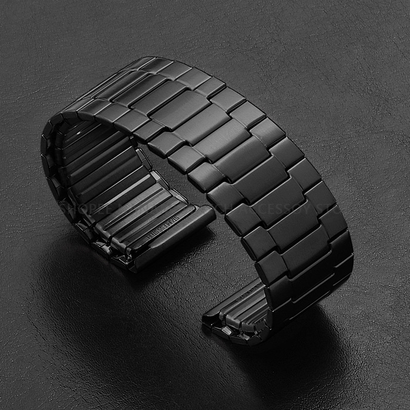 Elastic Stainless Steel Watch Strap 22mm Telescopic Expansion Metal ...