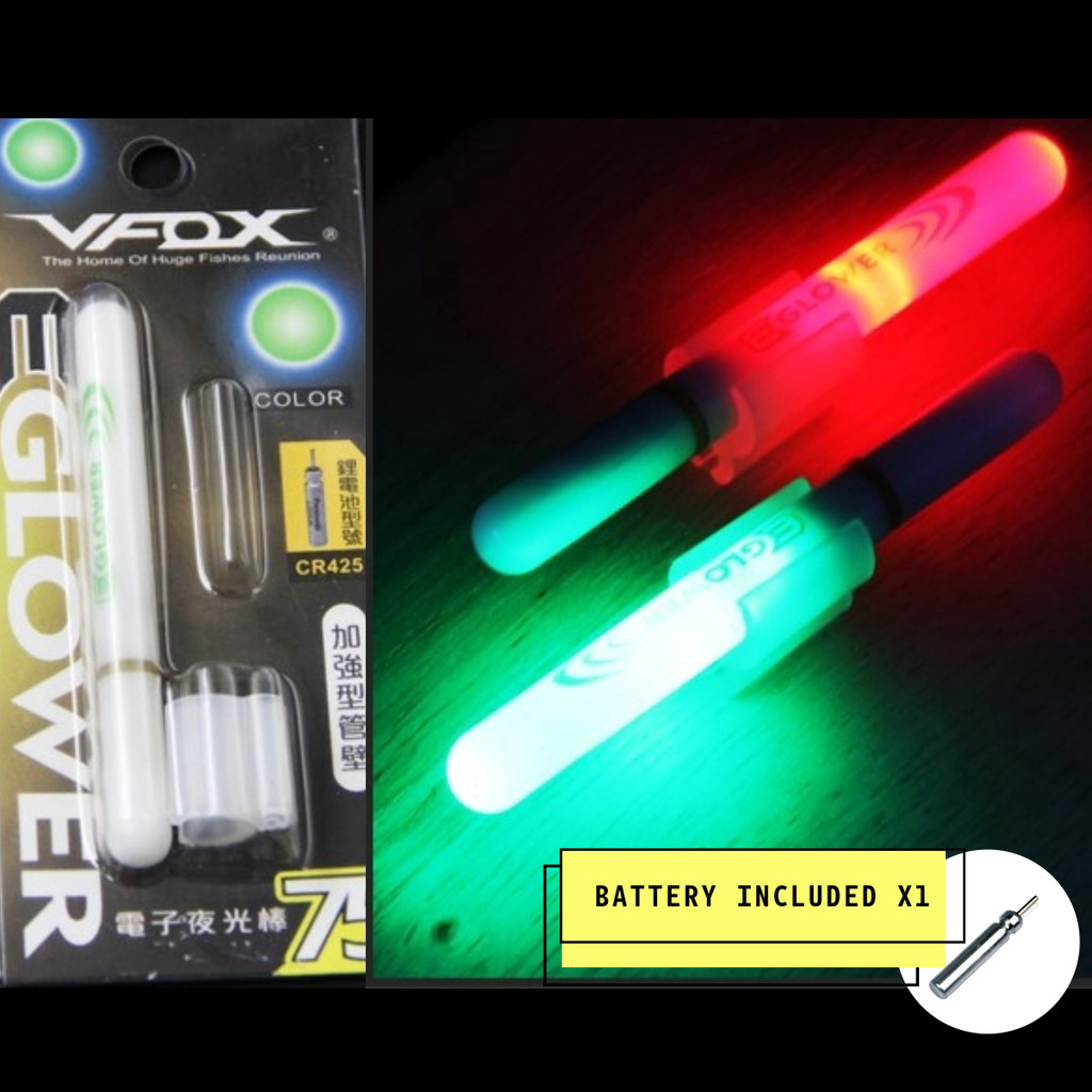 VFOX LIGHT STICK E-GLOWER Electronic Glow Stick with Battery CR425 ...
