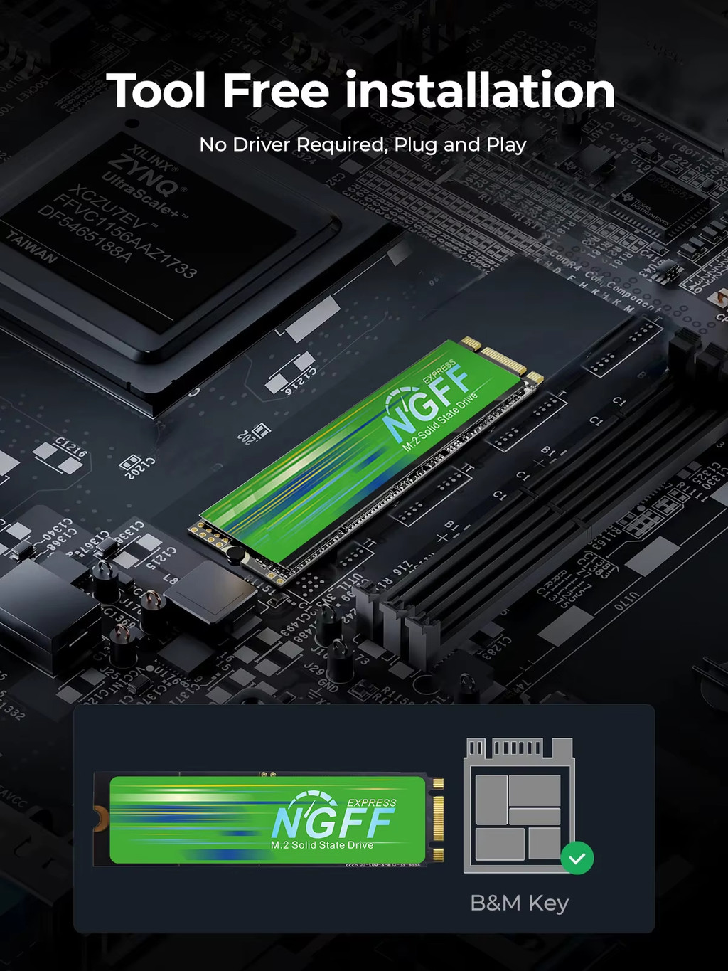 M.2 SATA SSD 256G 512G M.2 NGFF SSD 500MB/S M.2 2280 NGFF SATA B & M ...