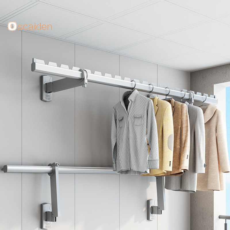 Clothes Drying Rack Side Mounted Jiayun Clothes Drying Rack Wall ...