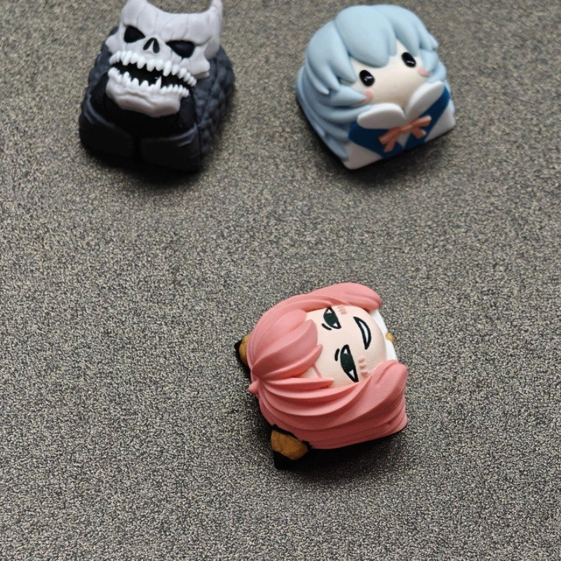 Anya Keycap 3D Creative Cute Cartoon MX Switch Resin Keycaps DIY ...