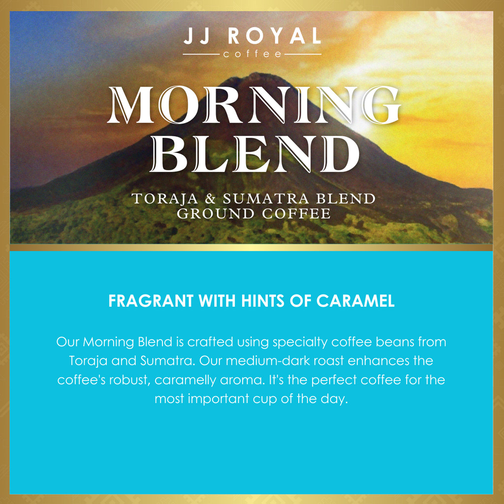 JJ Royal Coffee | Morning Blend Coffee (Ground Coffee) 200g | Shopee ...