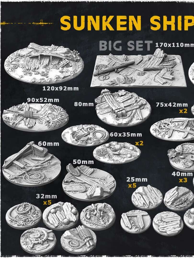 [Board Game] Base Patch Sinking Ship Relics Undersea Scene Miniature ...
