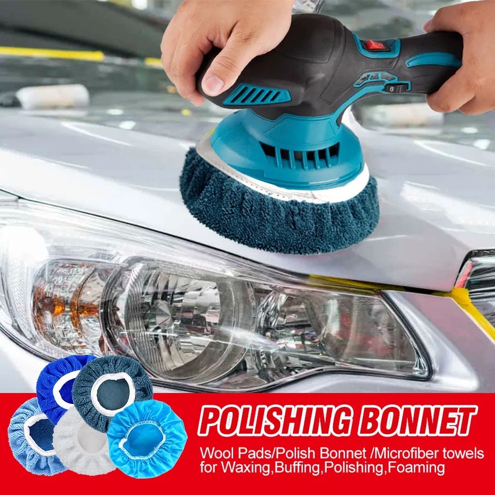 Cordless Car Buffer Polisher Kit Wax Machine for Car Detailing 3Pcs 18v ...