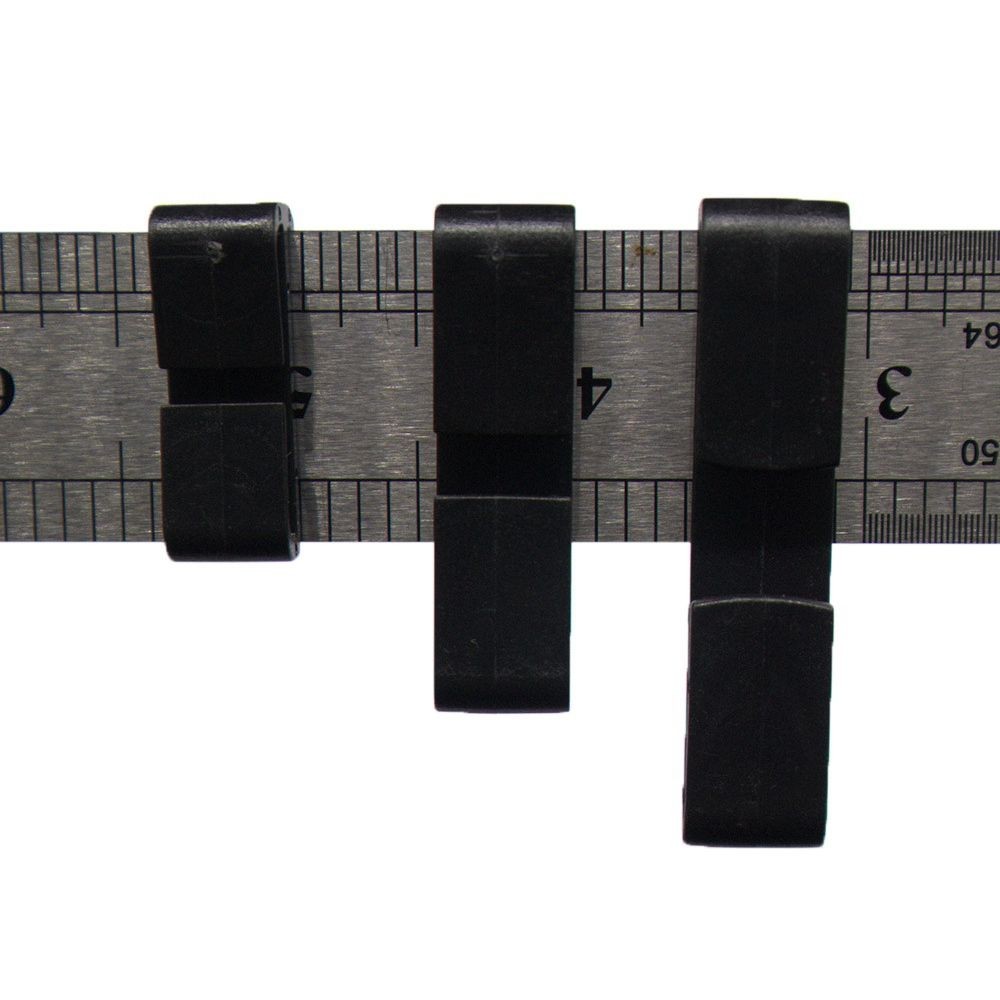 5 Pcs/Pack Quick Slip Keeper Buckle End Clip Slider Black For Tactical ...