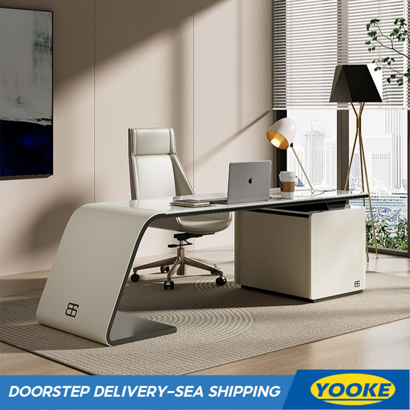 Rock Desk Luxury Board Desk Italian Minimalist Office Table Modern Home ...