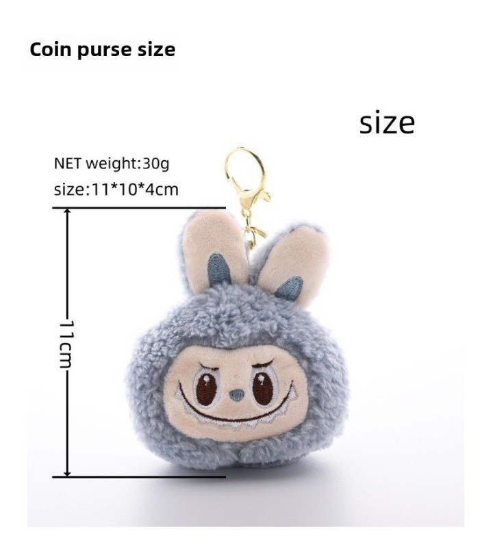 High Quality Labubu V2 Head Keychain Vinyl Face Doll Bag Pendant ...