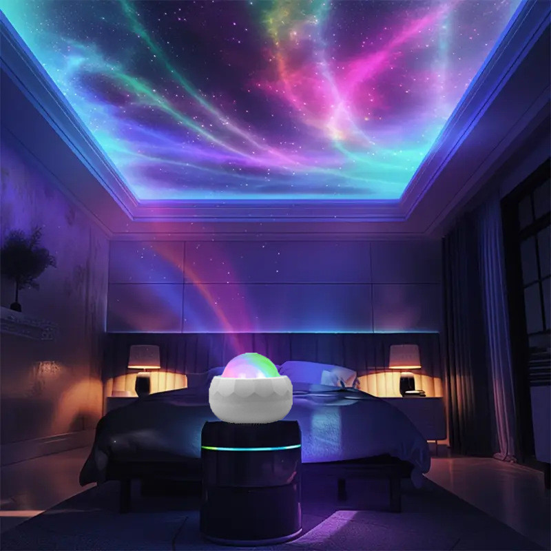 Northern Lights Starry Sky Projector Lamp LED Atmosphere Light Night ...